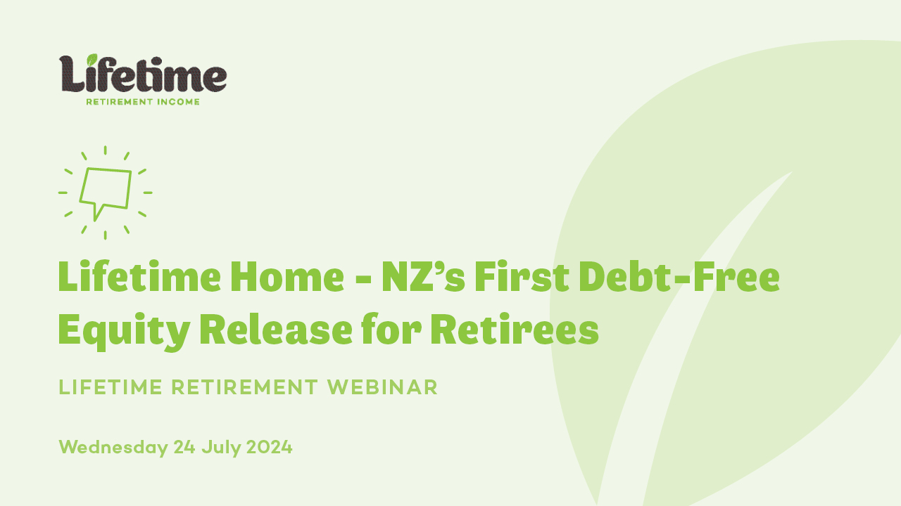 Lifetime Webinars: Conversations to Prepare you for Retirement